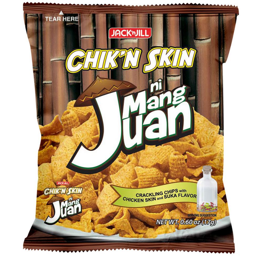 Chick'n Skin Ni Mang Juan Chicken Skin And Suka Flavor 17g | Shopee ...