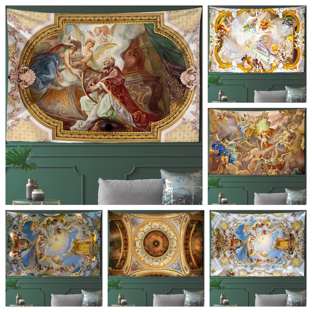 Christ Jesus Classical Tapestries God Jesus Church Murals Tapestry Wall ...