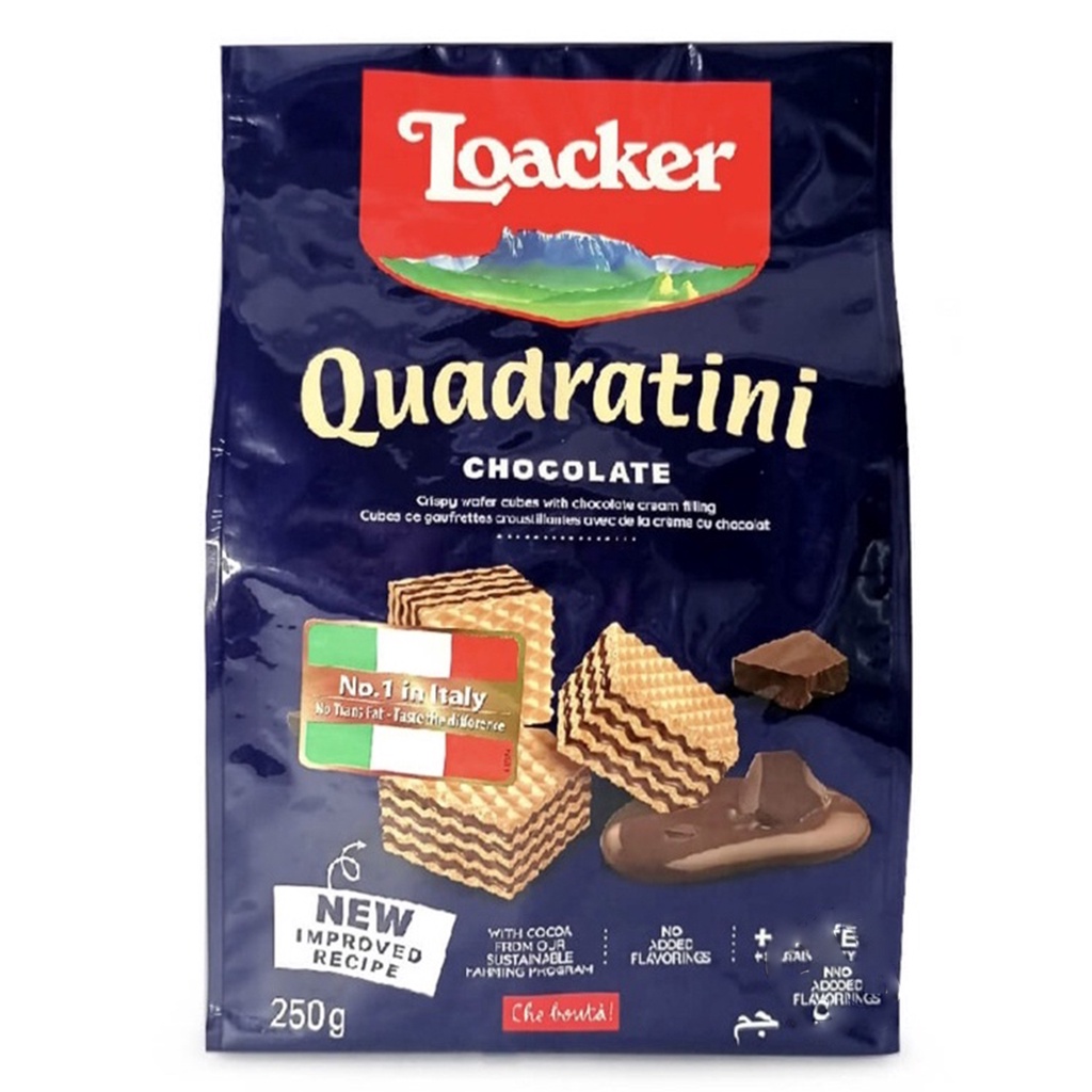 Loacker Quadratini Chocolate 250g | Shopee Philippines