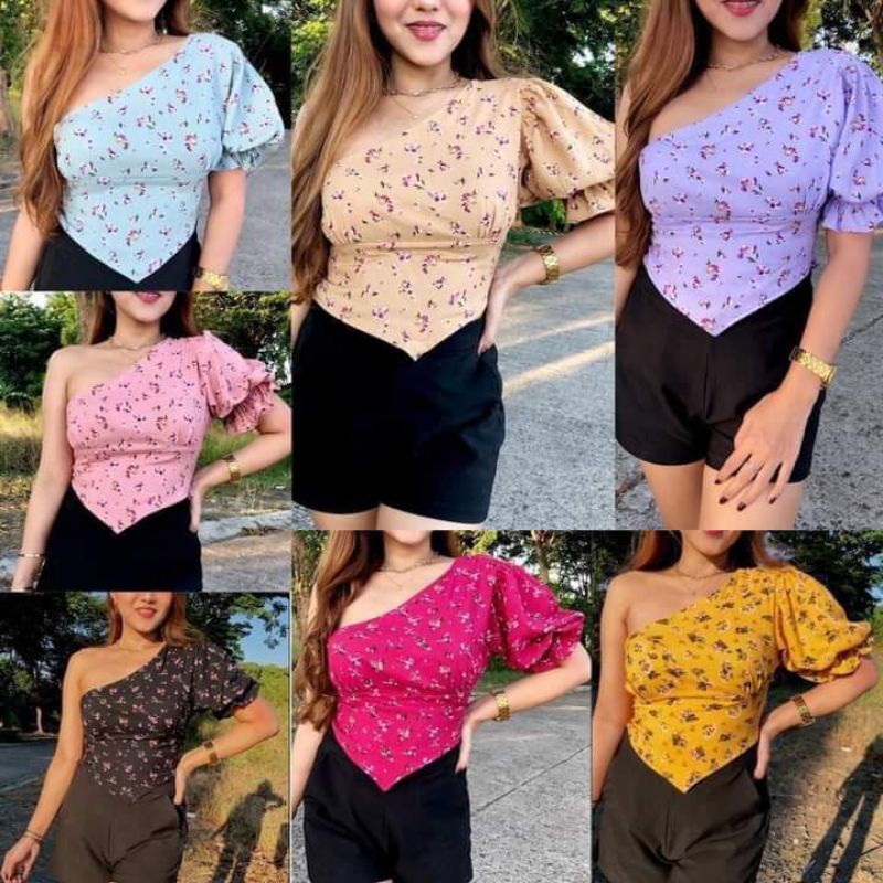 VENUS ONE SIDED TOP (NEW ARRIVAL) | Shopee Philippines