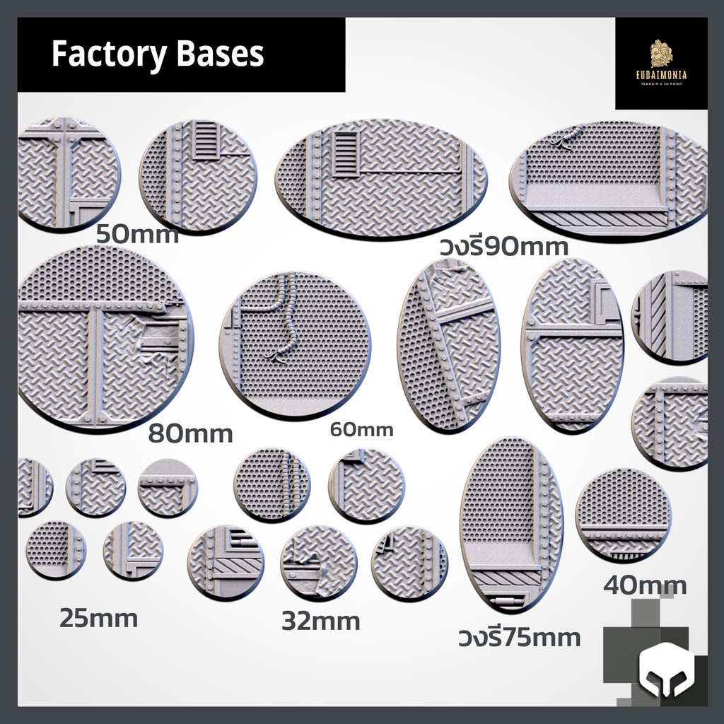 Factory miniature bases Theme Model base-Wargame warhammer bolt action ...