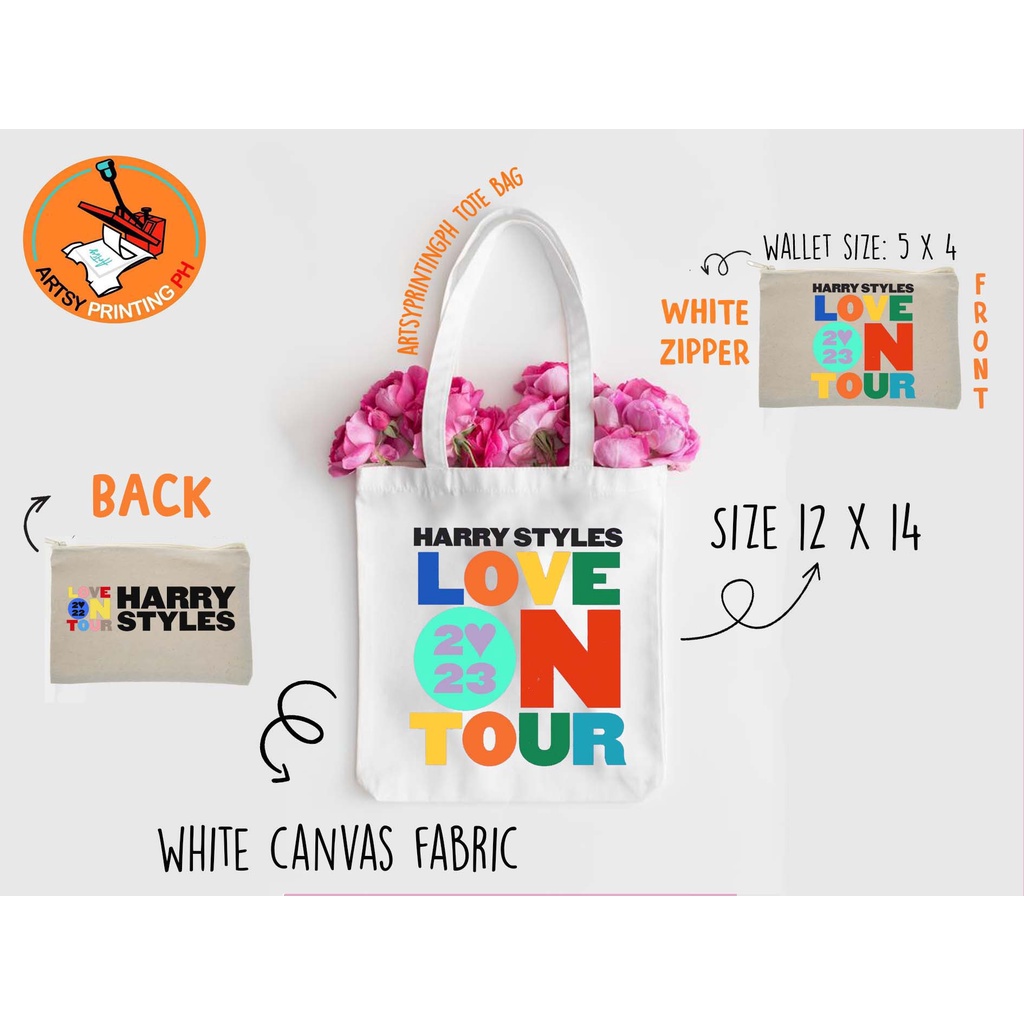 ARTSY-HARRY STYLES TOTE BAG AND WALLETS | Shopee Philippines