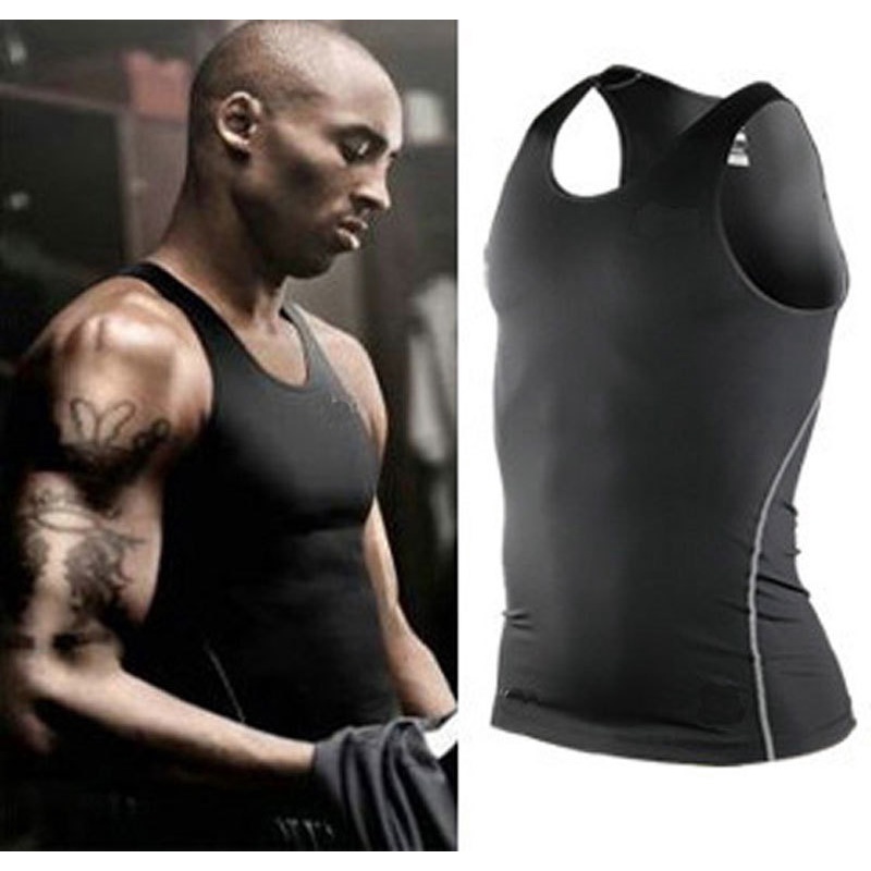 Kobe PRO Men's Sport tight training vest Speed Dry-fit compression ...