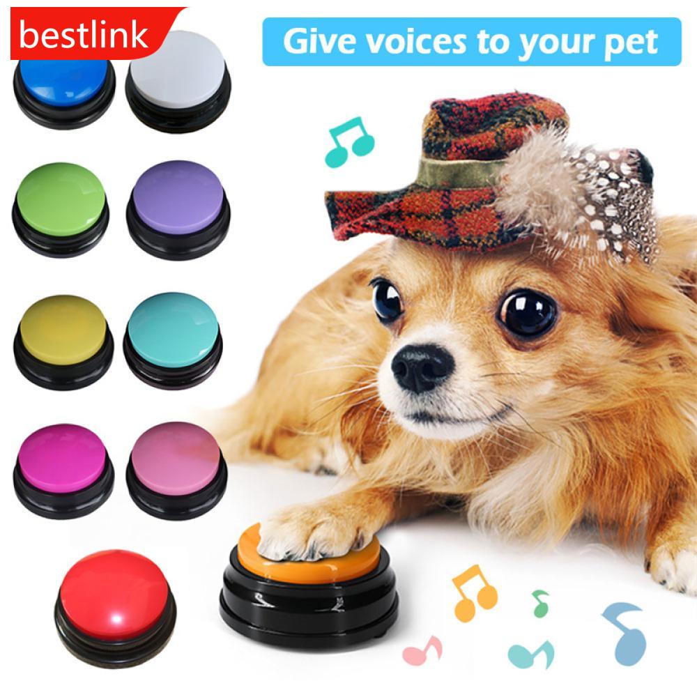 BESTLINK Pet Sound Box Recordable Talking Button Cat Voice Recorder ...