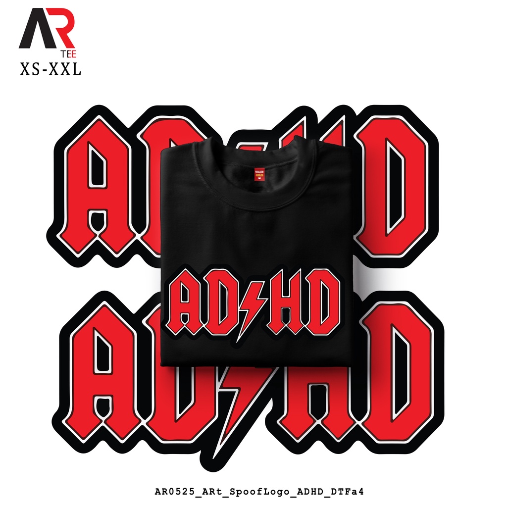 AR Tees ARt Spoof Brand ADHD Customized Shirt Unisex T-shir for Women ...