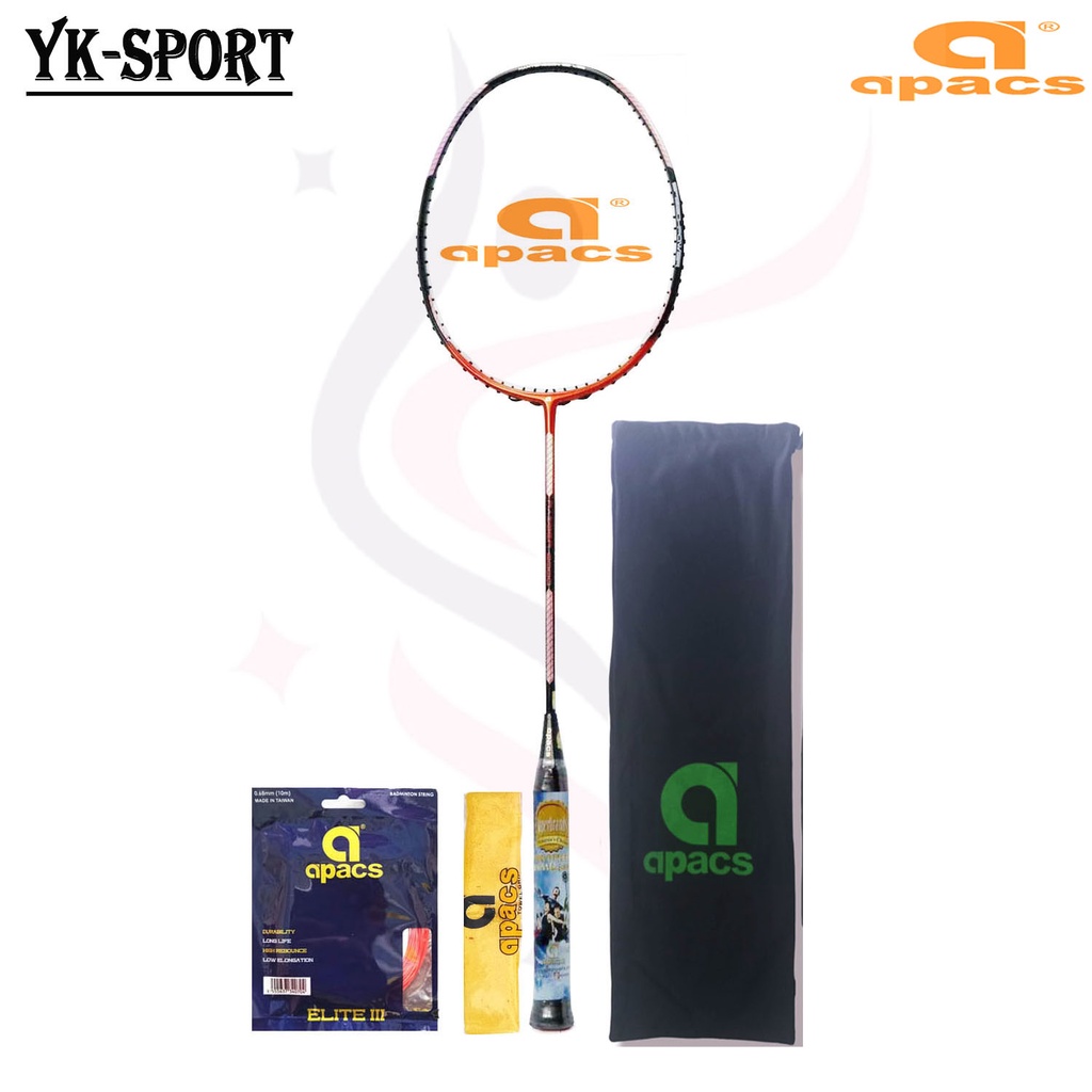 Apacs Raider 2000s Badminton Racket Complete Bonus | Shopee Philippines
