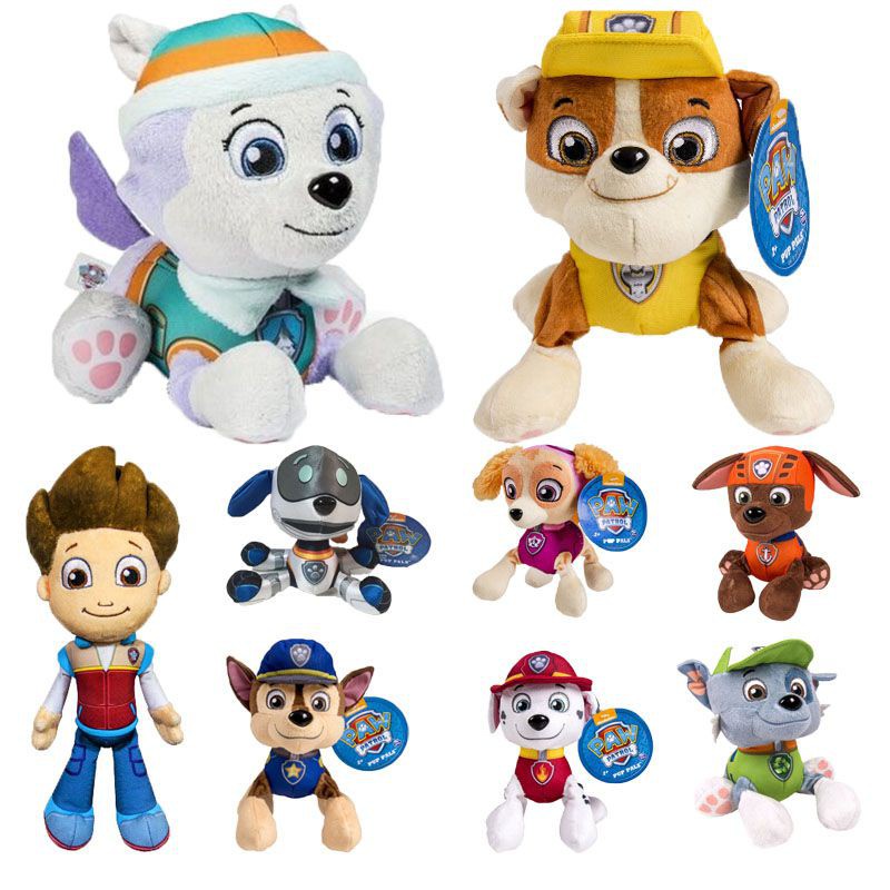 20cm-30cm Plush Dogs PUP SKYE ZUMA Stuffed Doll Ryder Marshall Rubble ...