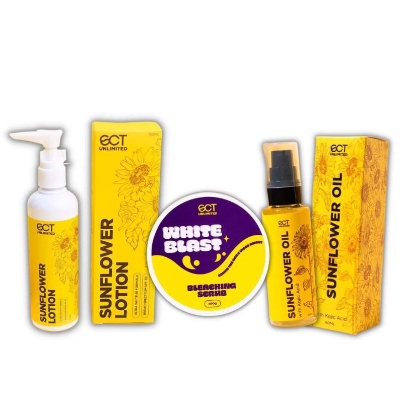 Sunflower Oil With Lotion and White Blast scrub | Shopee Philippines