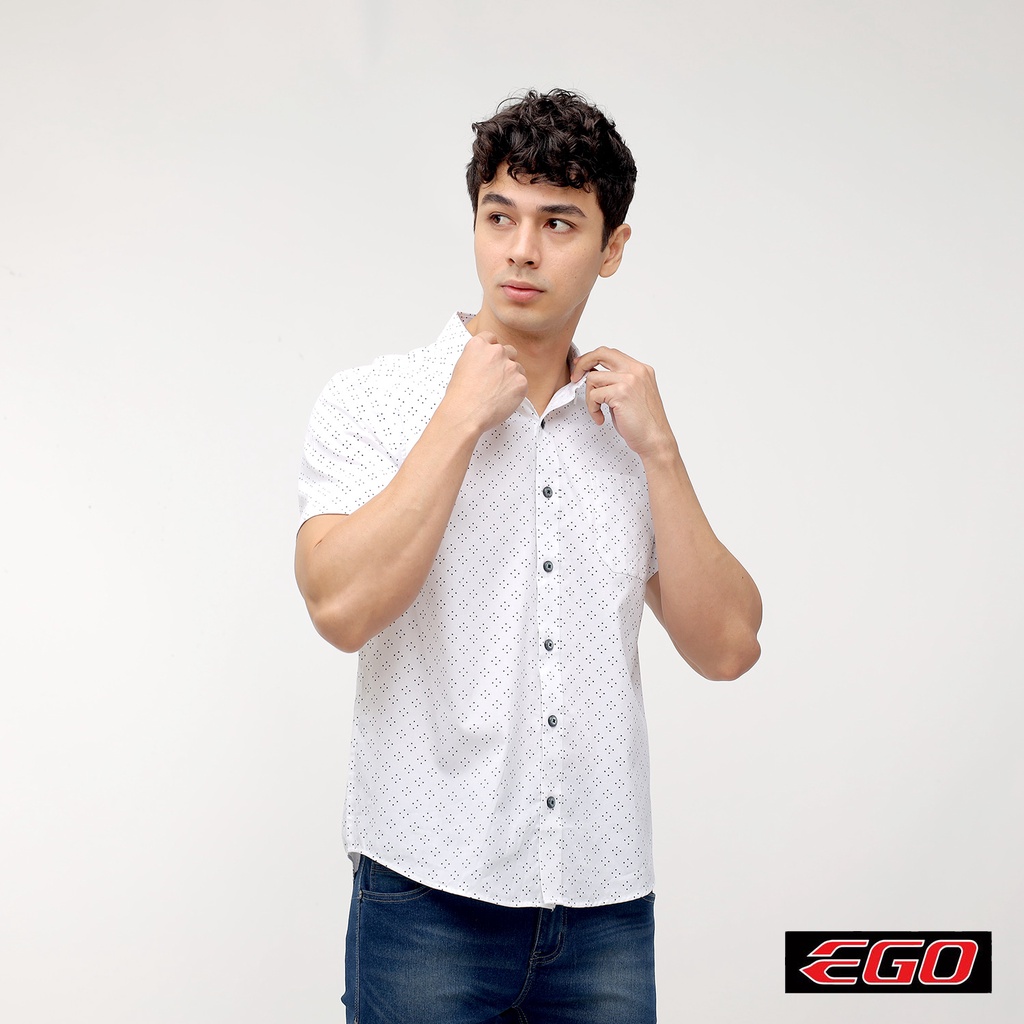 Ego Printed Woven Polo Short Sleeve EMT04-0693 | Shopee Philippines