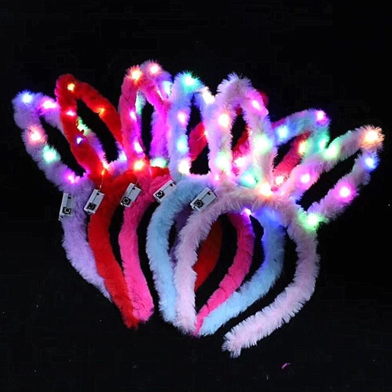 Glowing Bunny headband with Led Lights | Shopee Philippines