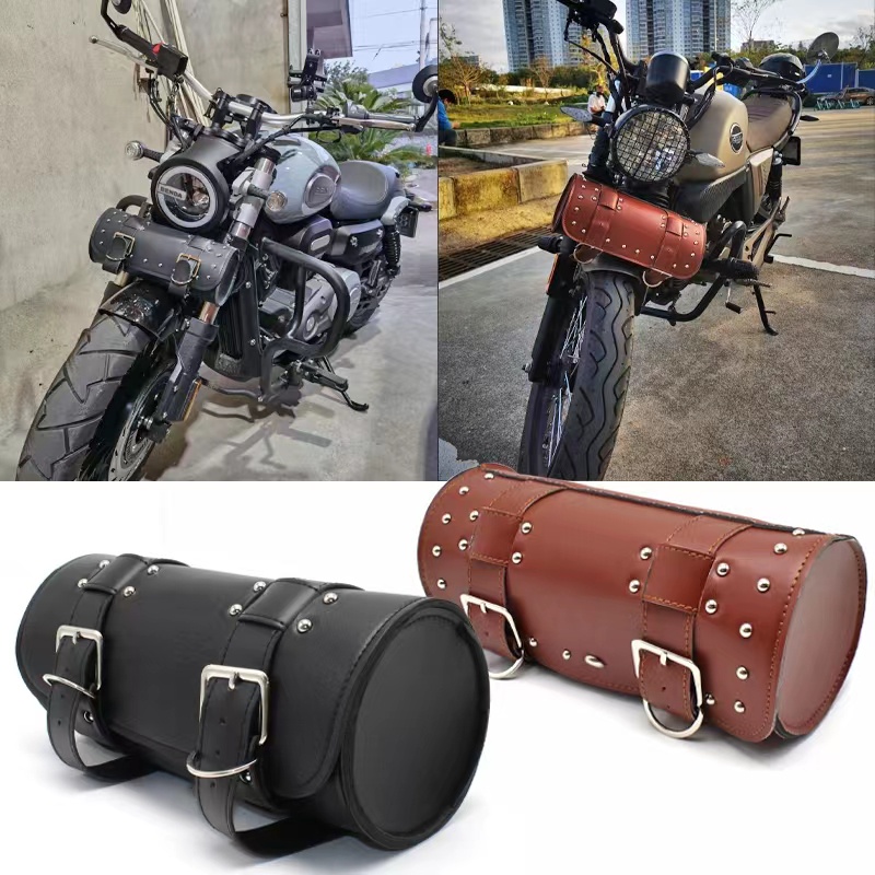 Motorcycle Saddle Bag Waterproof Universal PU Leather Saddle Bag Side ...