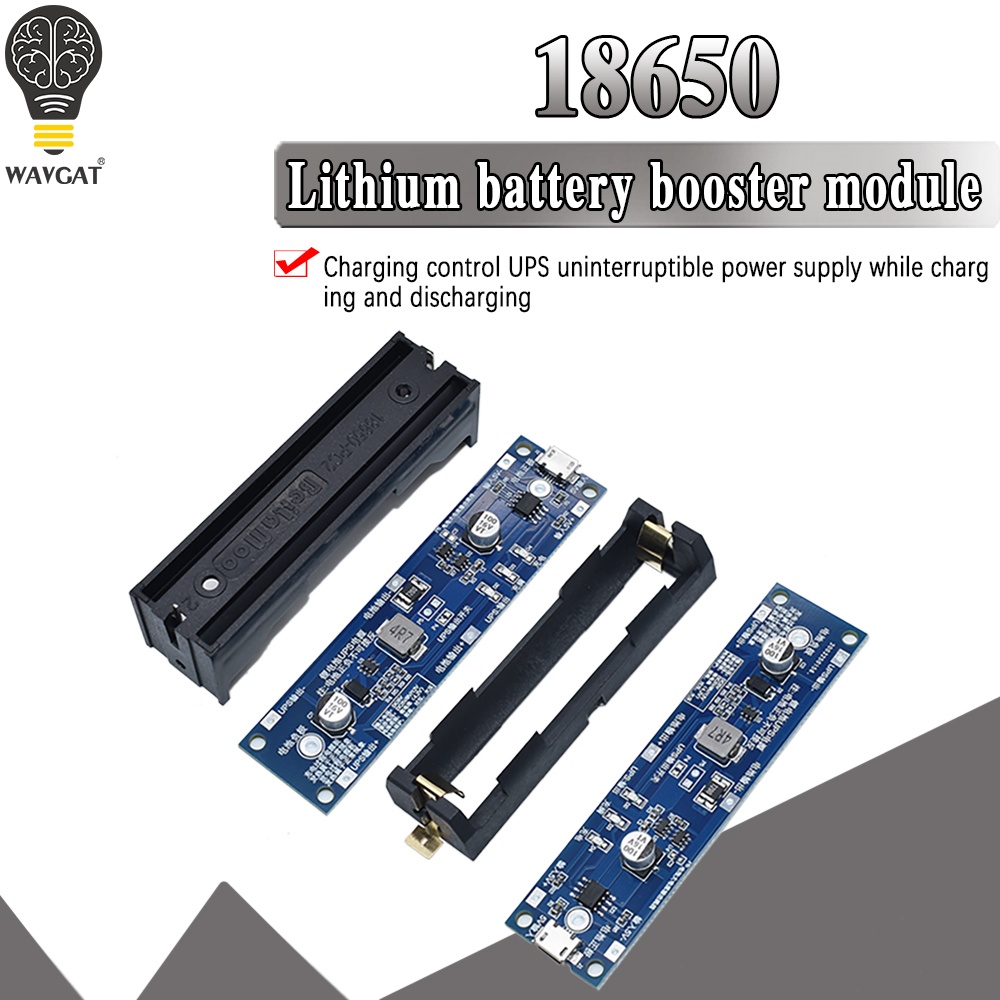 5V 12V 18650 Lithium Battery Boost Step Up Module Charge Discharge the ...