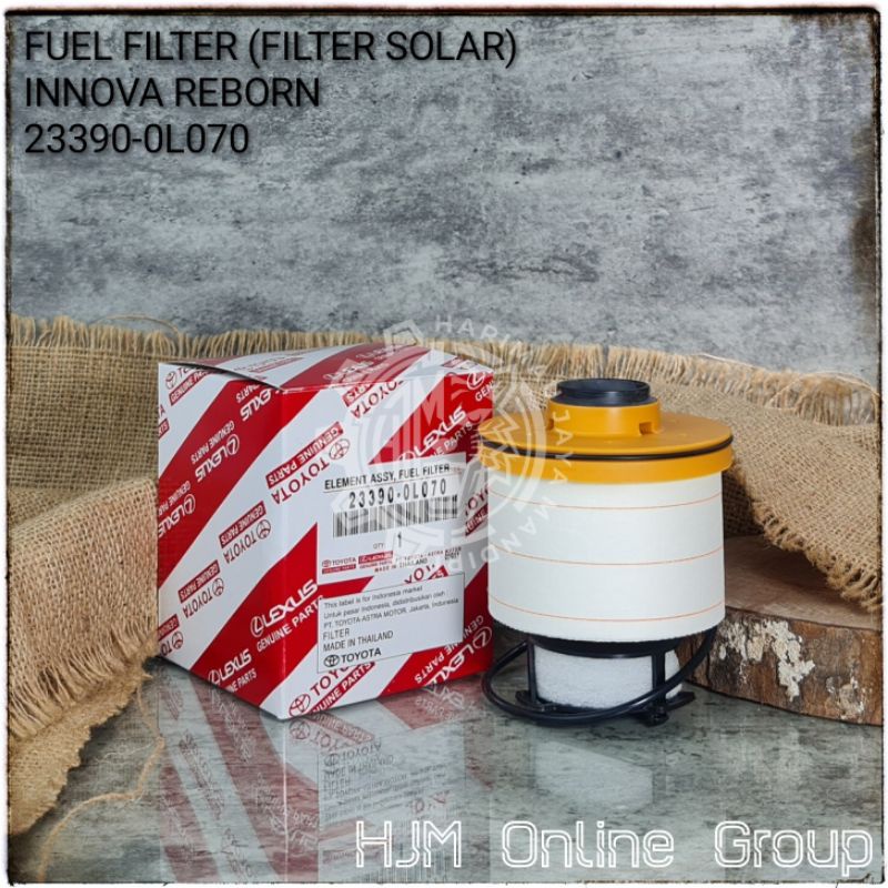 FUEL FILTER UPP - TOP SOLAR FILTER INNOVA REBORN / VENTURER / FORTUNER ...