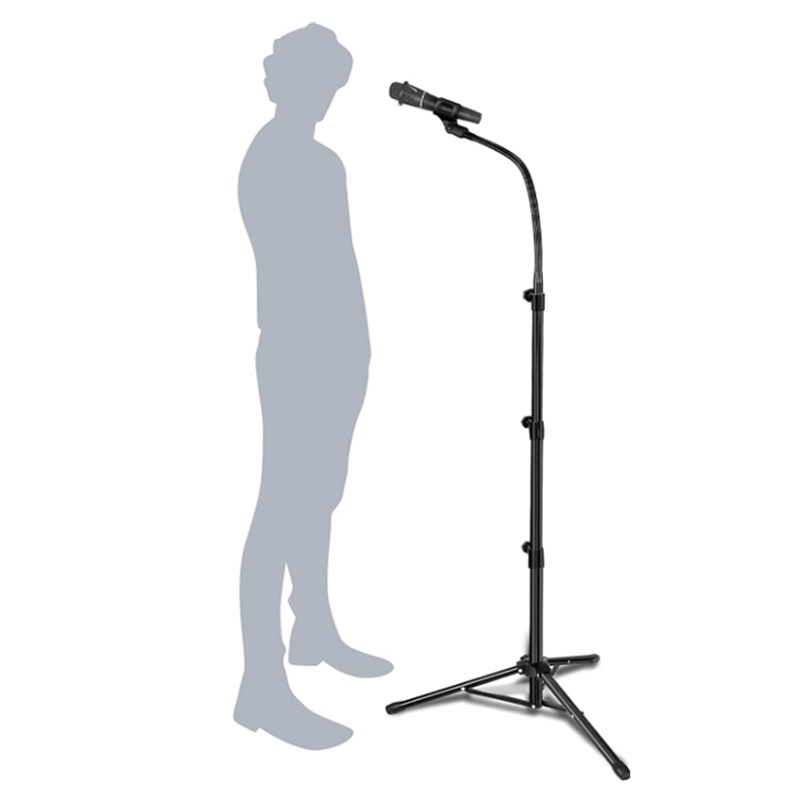 Microphone stand metal adjustable 360° gooseneck microphone stand ...