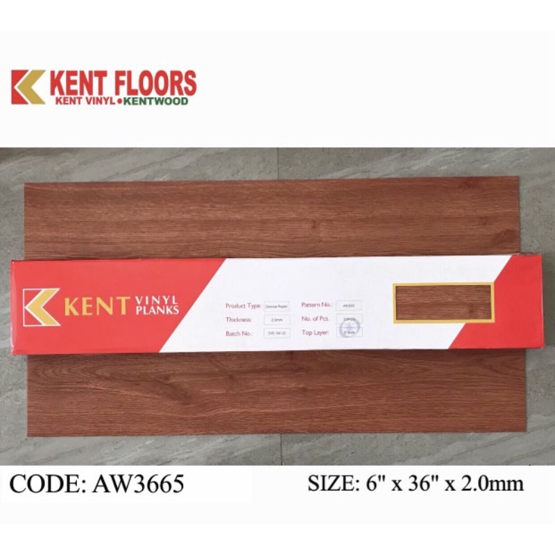 VINYL WOOD PLANKS 6" x 36" x 2mm KENT VINYL | Shopee Philippines