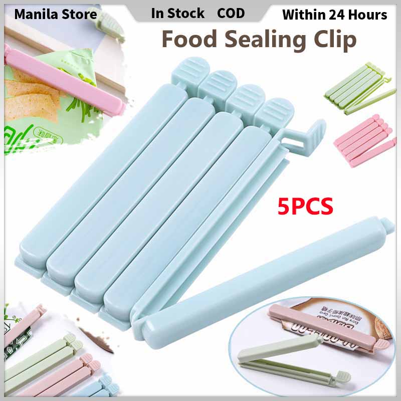 5pcs Food Keep Fresh Bag Clips Portable Food Snack Seal Food Grade ...