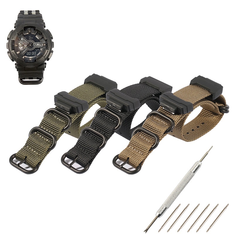 16mm Adapter+HD Conversion RAF Nylon Strap Kit Suitable for Casio ...