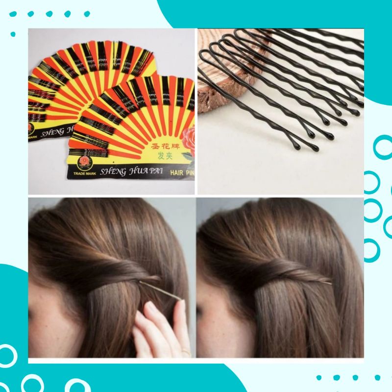 HITAM 60 pcs - Japanese Hair Black LIDI / 1 Card Contents 60 pcs ...