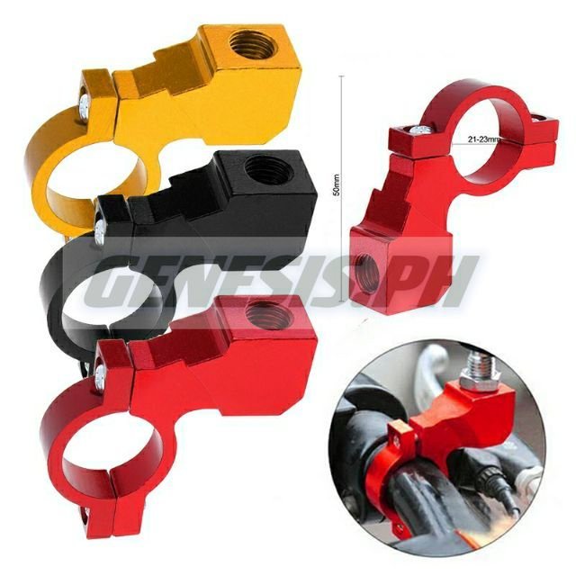 Genesis CNC Motorcycle Side Mirror Adapter Base Clamp Universal ...