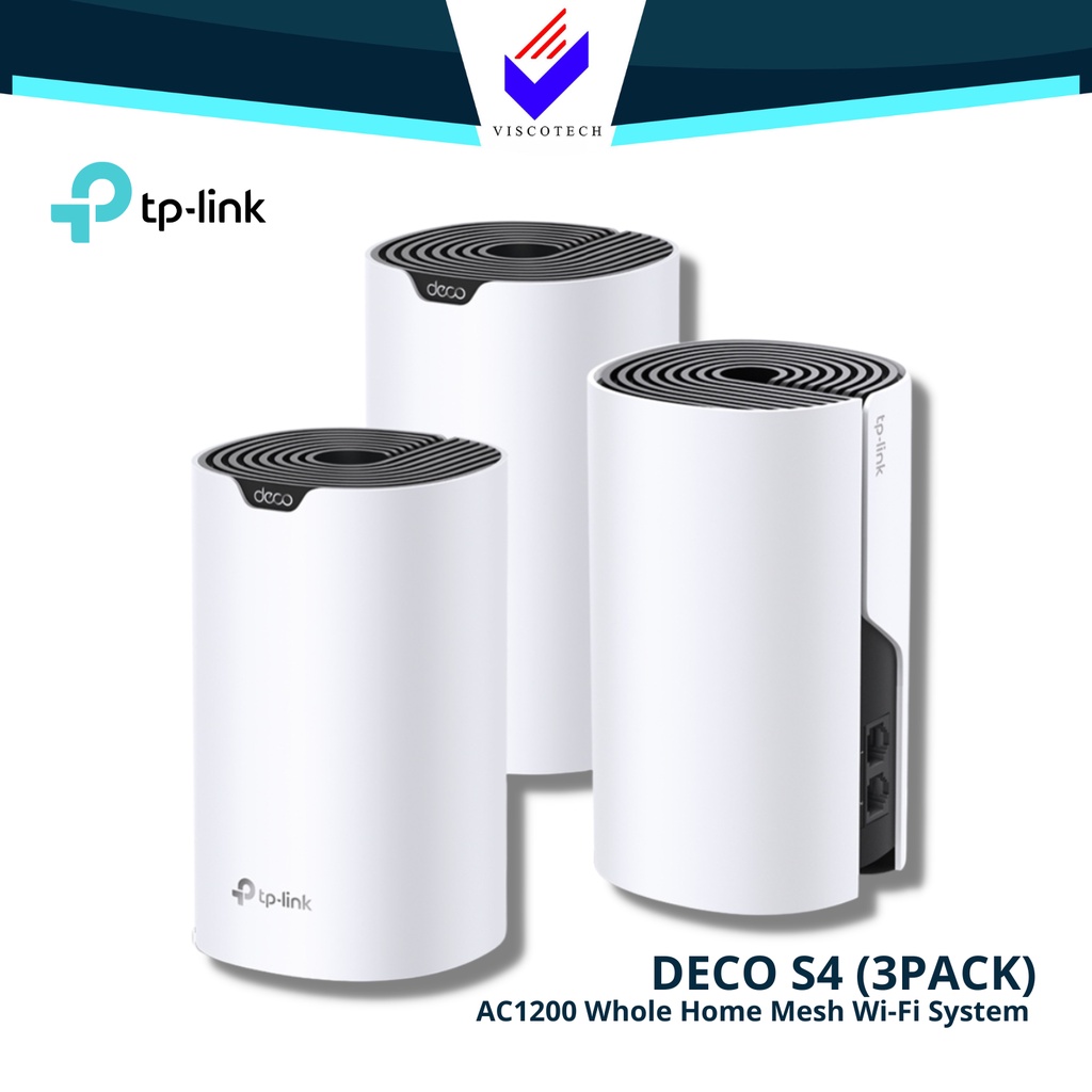 TP-Link DECO S4 AC1200 Whole Home Mesh Wi-Fi System (3-Pack) (Online ...