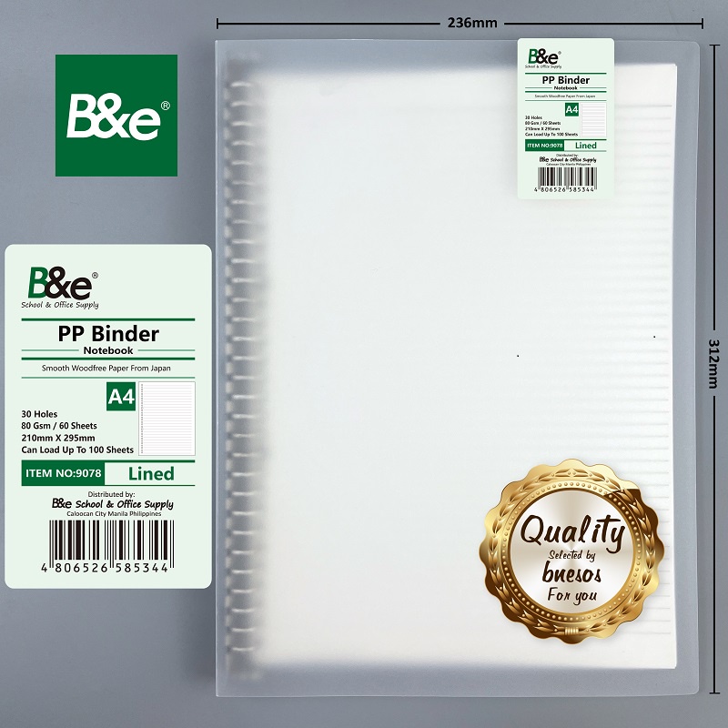 bnesos Notebook Binder Notebook With Loose Leaf Refillable Binder ...