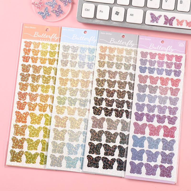 Laser Butterfly Goo Card Sticker GK0275 | Shopee Philippines