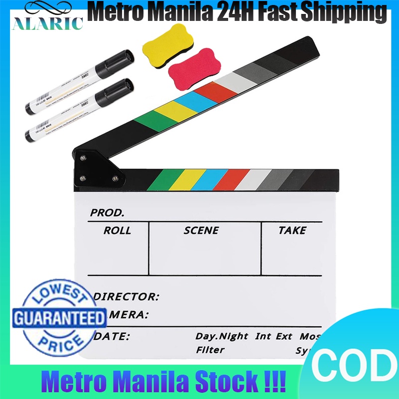 【Fast Shipping】ph Acrylic Film Clapperboard Plastic Movie Clapper ...