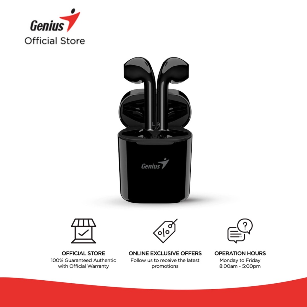 Genius HS-M900BT Bluetooth 5.0 Wireless Stereo Earbuds | Shopee Philippines