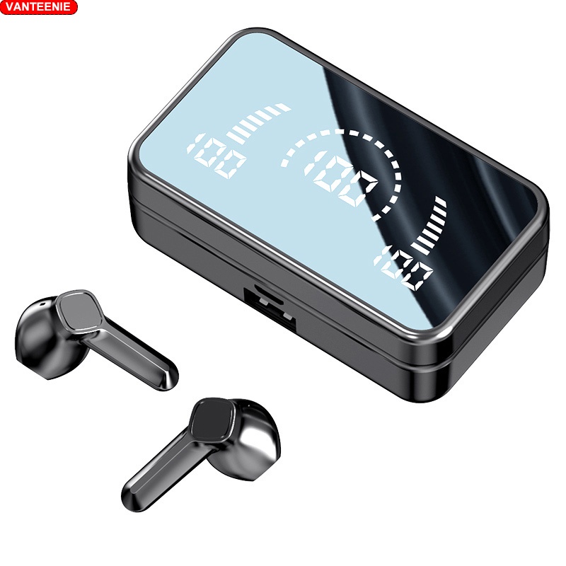 VANTEENIE TWS Wireless Bluetooth Earphone Mirror Type-c For Sports ...