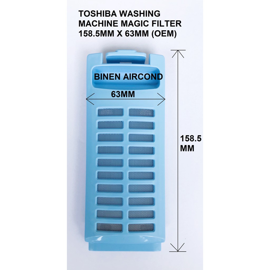 TOSHIBA WASHING MACHINE MAGIC FILTER 158.5MM X 63MM (OEM) | Shopee ...