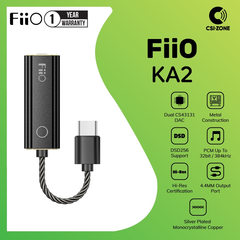 Fiio KA2 Portable Hi-Res USB DAC and Amplifier | Shopee Philippines