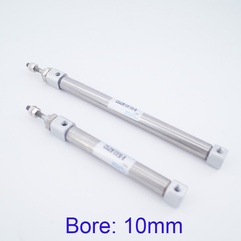 Stainless steel micro air cylinder price bore 10mm stroke 10mm to 200mm ...