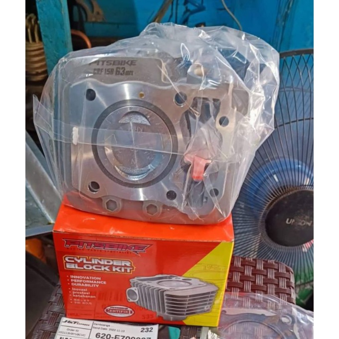 PITSBIKE CRF XR 150 CYLINDER BLOCK STEEL BORE KIT Borekit 63 / 66 ...