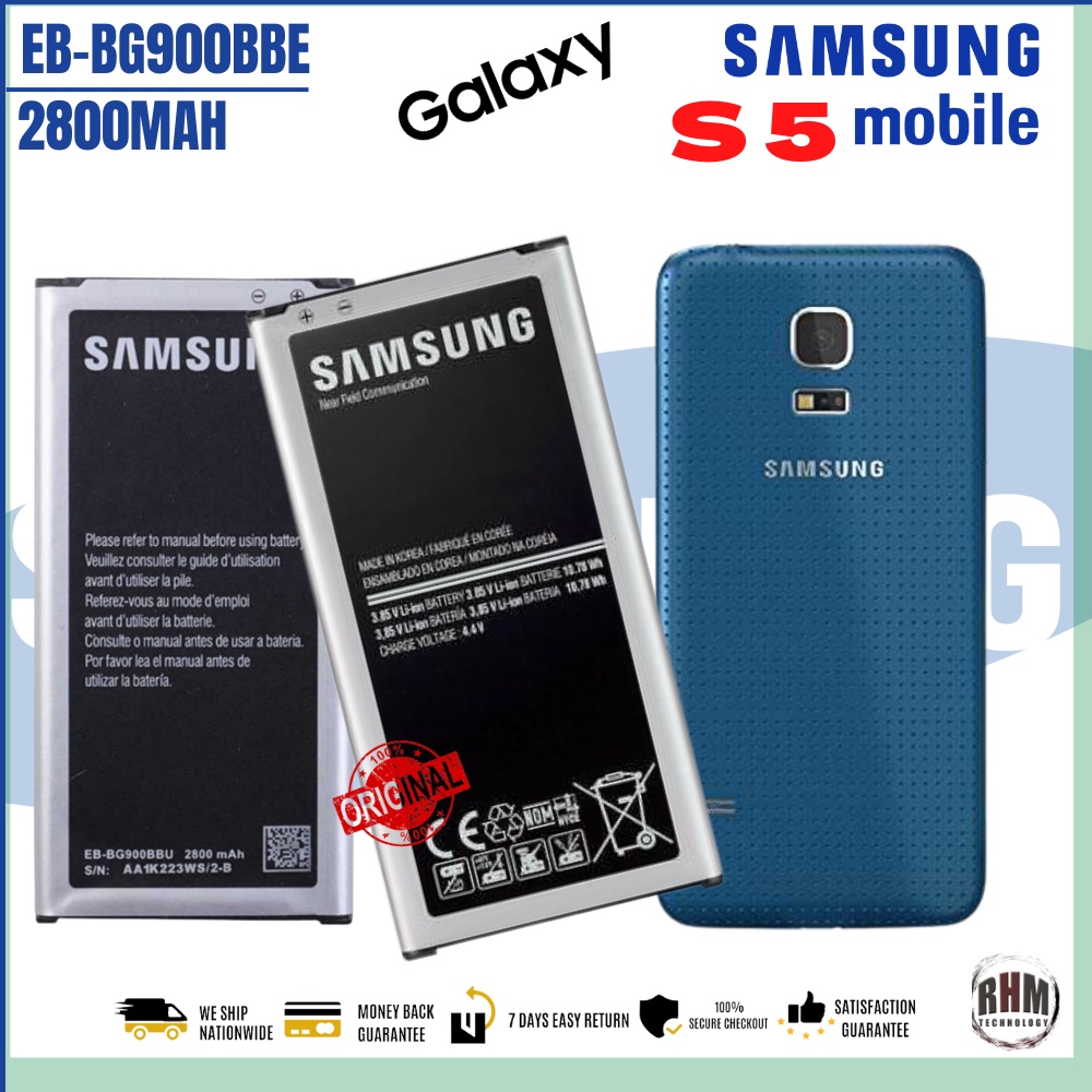 SAM SUNG S5 Battery, Model: EB-BG900BBE Original High Quality Li-ion ...