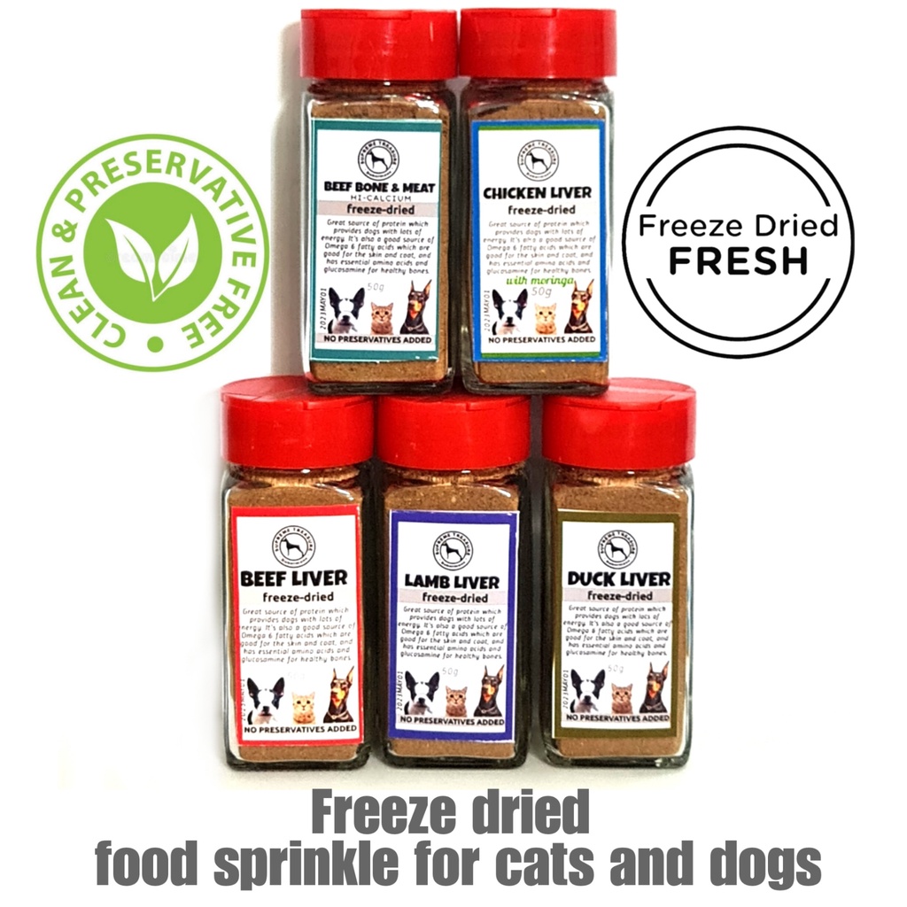 FULL BOTTLE BEEF CHICKEN LIVER SALMON LAMB DUCK FOOD SPRINKLES APETITE ...