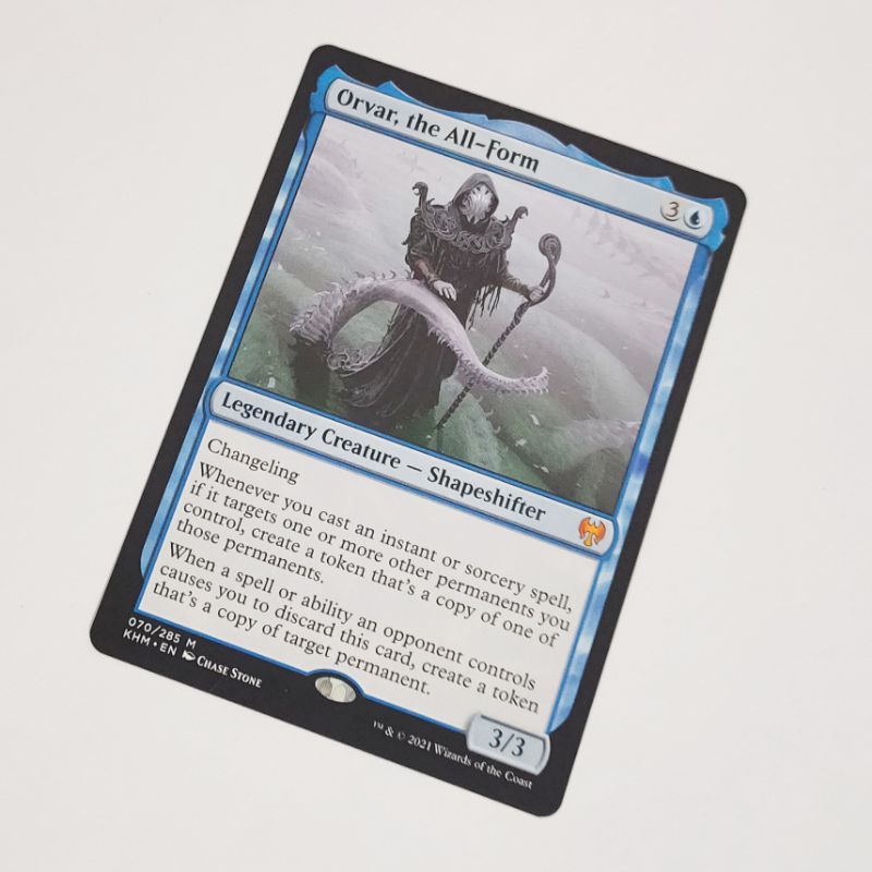 MTG Card ORVAR, THE ALL-FORM Magic the Gathering Trading Card Game Blue ...