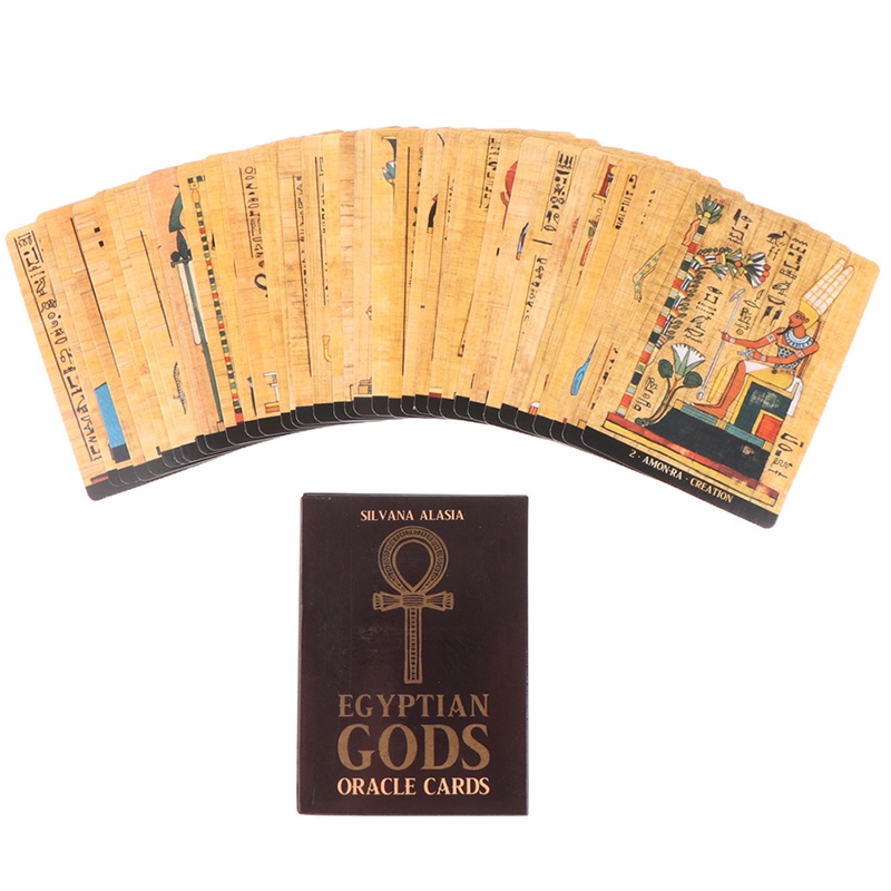 Egyptian Gods Oracle Cards Tarot Prophecy Divination Deck Family Party ...