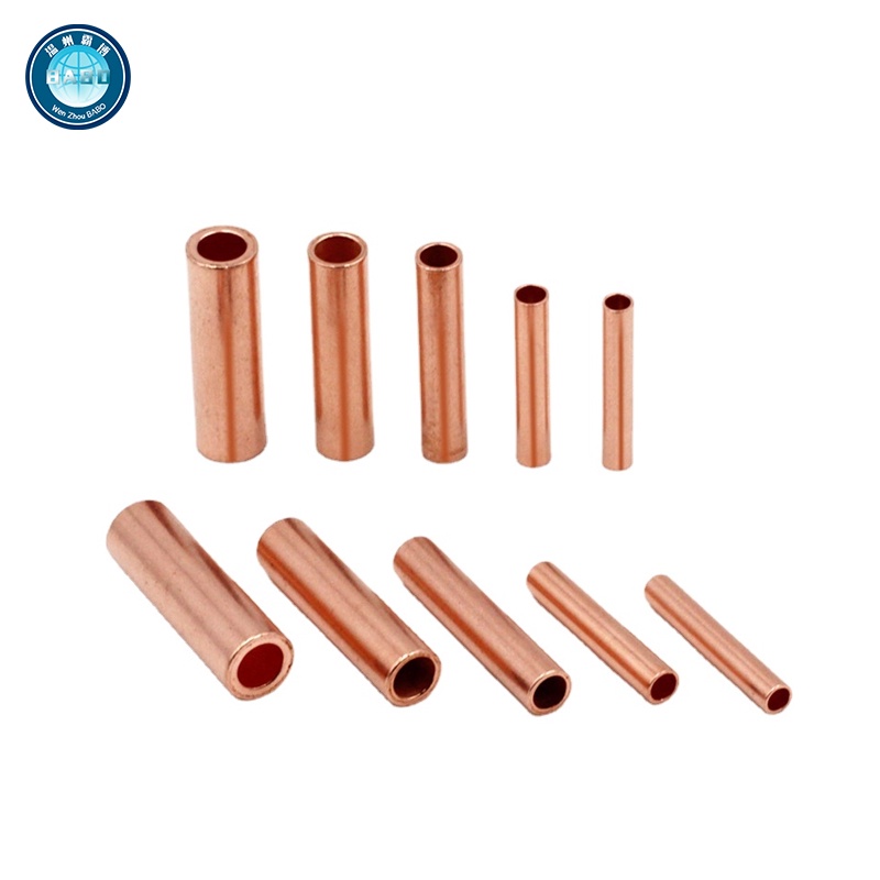 GT small copper tube thickened and extended red copper bare terminal ...