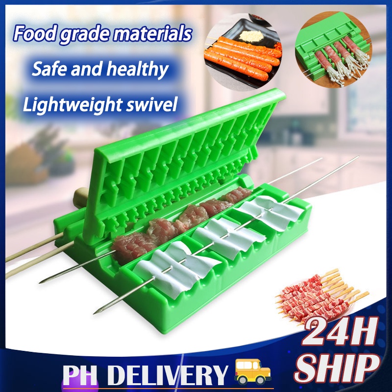 Barbecue meat threading tool Kebab making kit Quick threading tool ...