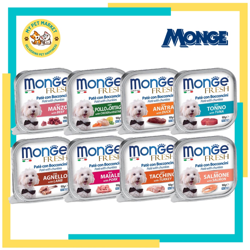 Monge Fresh Dog Wet Food 100g | Shopee Philippines