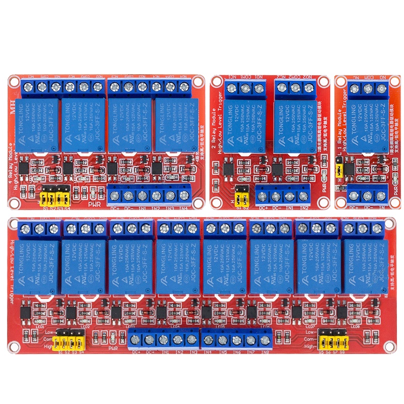 Relay module 1 2 4 8 Channel 12V Relay Module Board Shield with ...