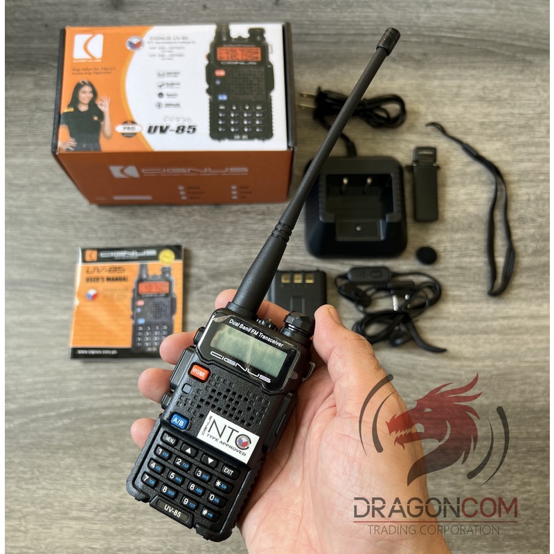 Cignus UV-85 Dual Band Radio UV85 with FREE Jacket Cover | Shopee ...