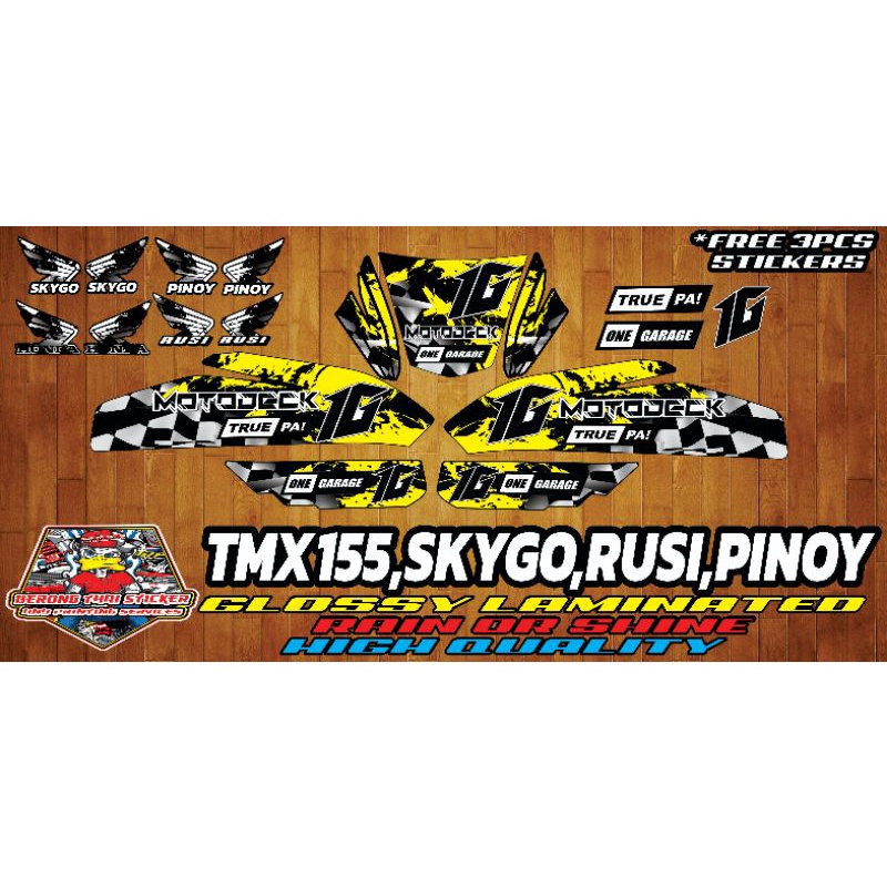 Tmx155,Rusi,Skygo,Pinoy 1G/Motodeck Decals | Shopee Philippines
