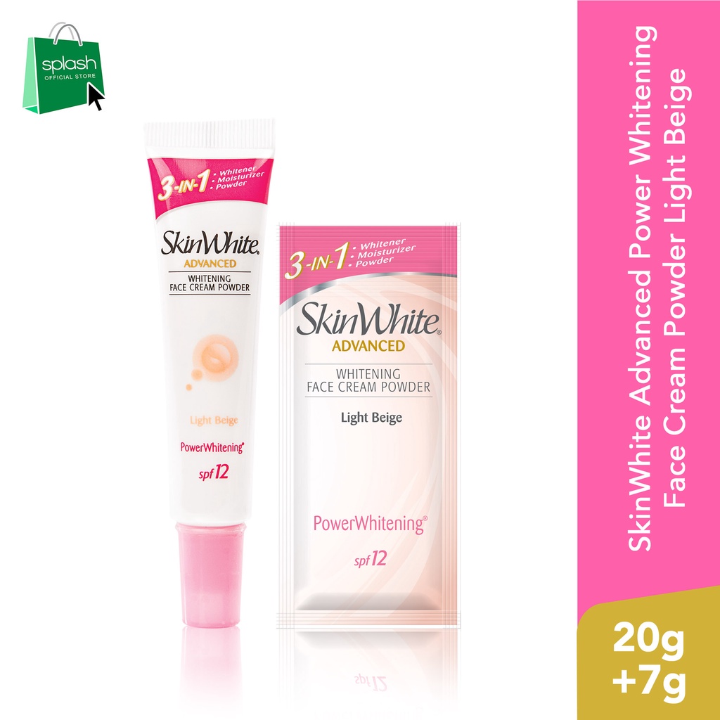 SkinWhite Face Cream Powder Power Whitening SPF12 - Moisturizer - Light ...
