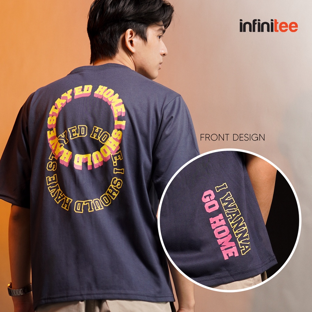 Infinitee Typographic Statement Oversized T Shirt For Men Women Plus Size Shirt Top Tops Tshirt ...