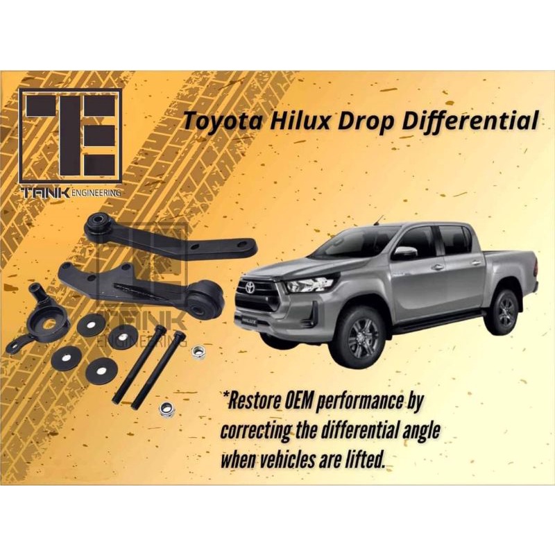 Drop Differential Kit Hilux Revo Vigo Dmax Navara NP300 Ranger T6 T7 Fj ...