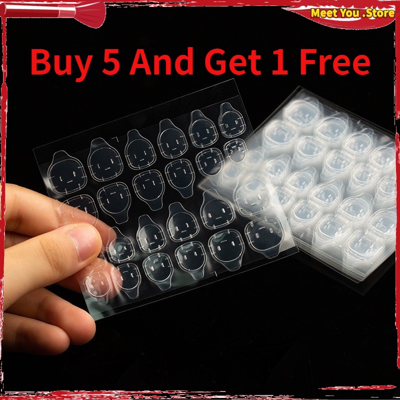 【24pcs】Perfect Partner for False Nails-Nail Glue Jelly Gel Sticker for ...