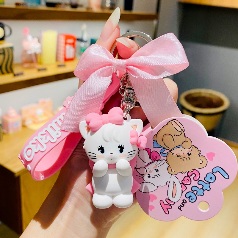 Genuine MIKKO Bow Series Creative Cute Keychain Schoolbag Pendant ...
