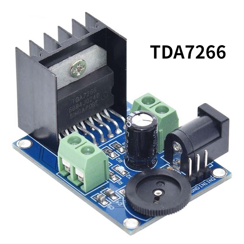TDA7266 Audio Stereo Amplifier Module Expansion Board For Speaker HIFI Audio Board Dual Channel ...