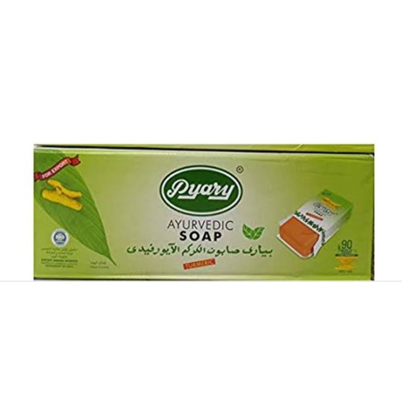 1Box Pyary Ayurvedic Turmeric Soap/144pcs Imported | Shopee Philippines